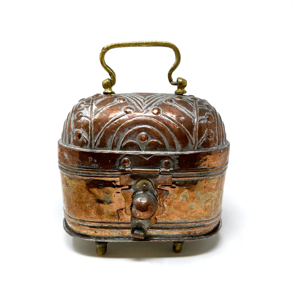 Antique Turkish Embossed Copper Tin Vessel | ALARA | Old Flame Candle Co.