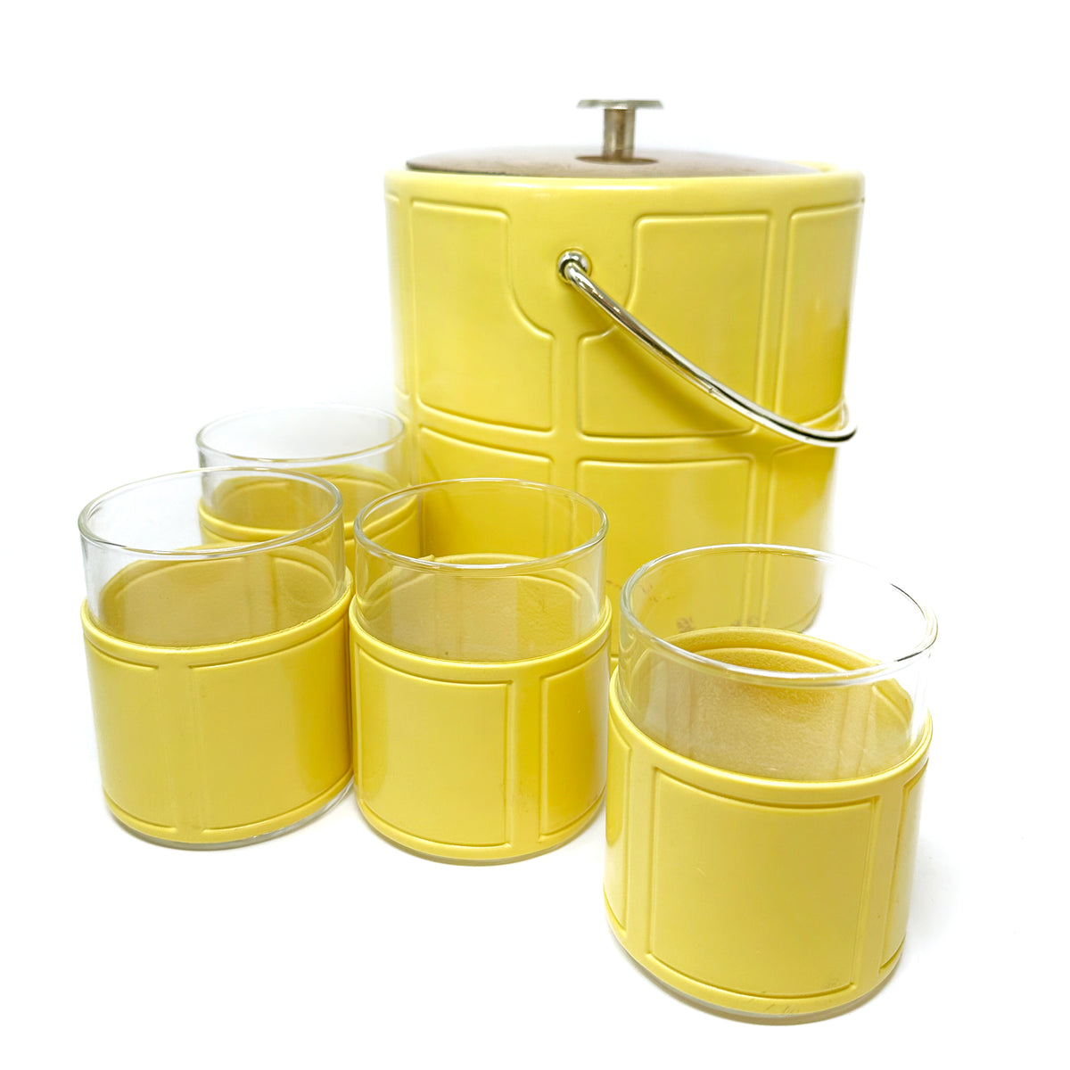 YELLOW ICE BUCKET + GLASSES – Old Flame Candle Co